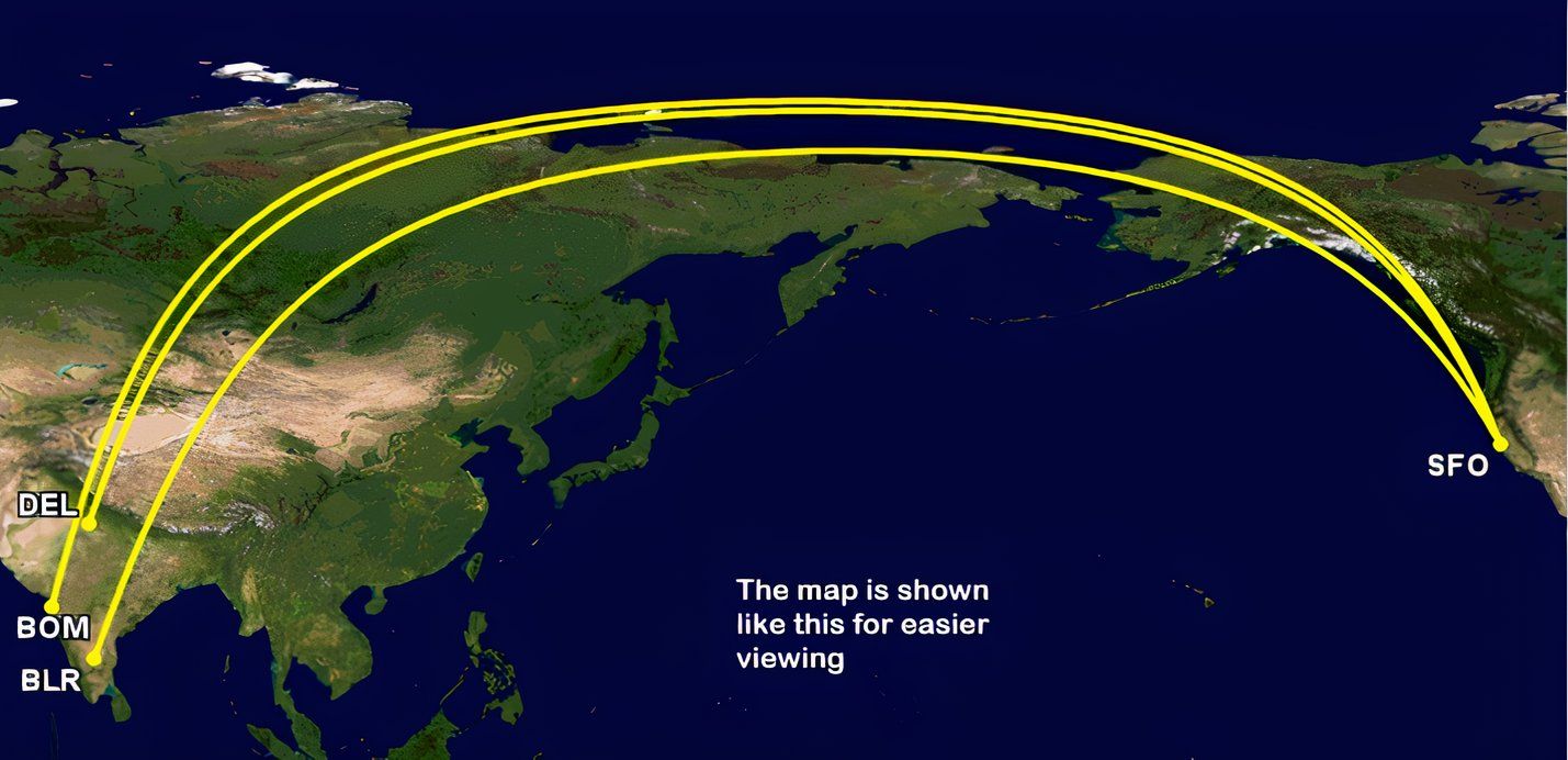 Kaikki Yhdysvaltoihin: missä Air India lentää entisen delta ...